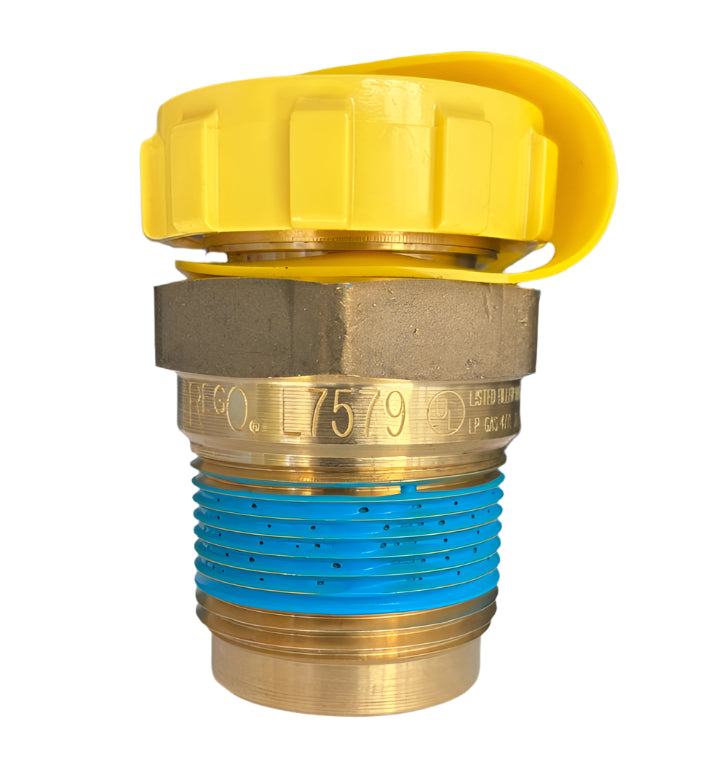 REGO L7579CT Double Check Filler Valve | 1 1/4" Brass LPG Valve